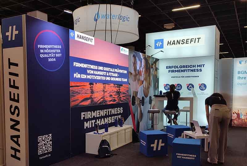 Exhibition stand for Hansefit at Zukunft Personal in Cologne